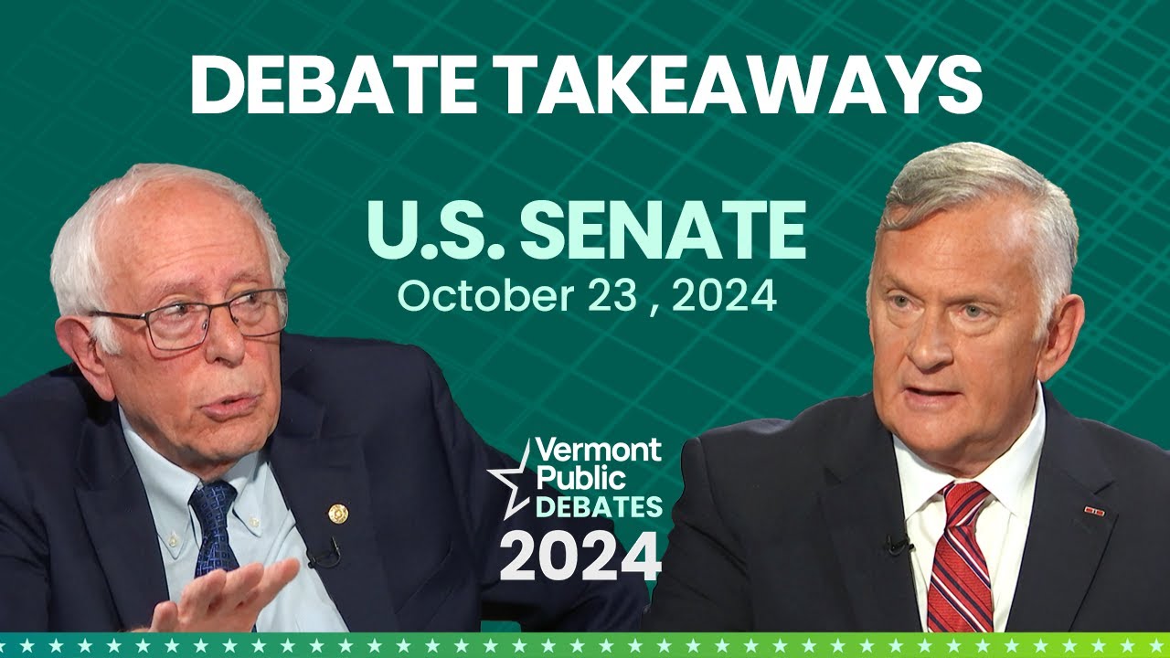 Highlights: Vermont U.S. Senate candidates 2024 general election debate ...