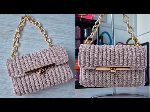 DESVENDANDO O SEGREDO DA BOLSA FÁCIL DE FAZER NA TELA EM CROCHÊ!