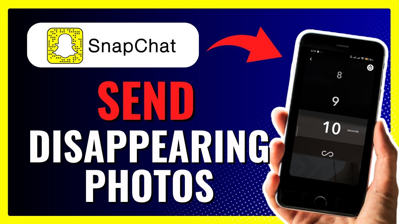 How To Send Disappearing Photos on Snapchat 2024! - YouTube