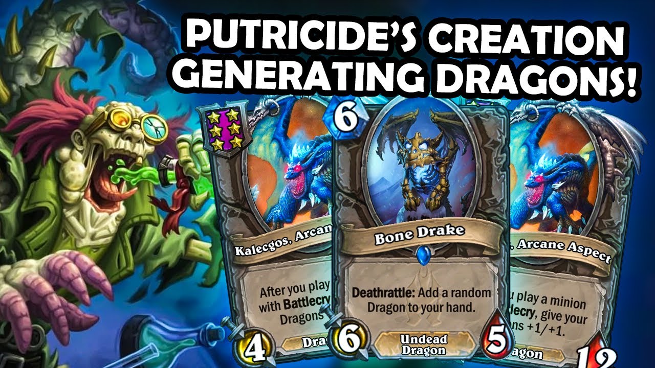 Putricide HIGHROLLING DRAGONS!! | Hearthstone Battlegrounds - YouTube