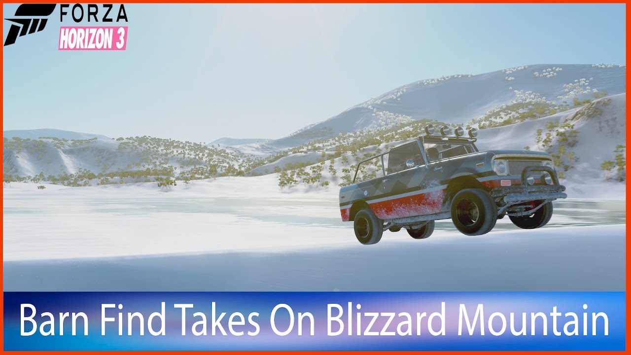 Forza Horizon 3! Barn Find Takes On Blizzard Mountain - YouTube