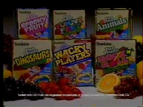 Sunkist Fun Fruits Commercial 1990 - YouTube