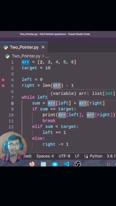 Part 2 Dsa Pattern Two Pointer Approach Example Coding Learnpython Programming Dsa