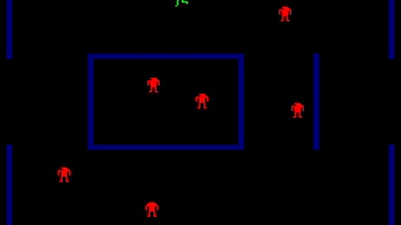 Berzerk (Stern Electronics 1980) Attract Mode 60fps - YouTube