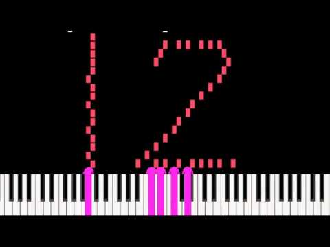 Countdown from 30 to 0 on Piano – Dramatic MIDI Art Animation