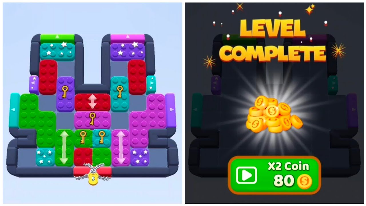 Color block jam Level 496 hard level Walkthrough Solution - YouTube