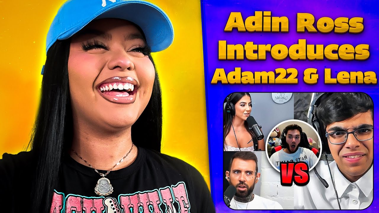 Adin Ross Introduces Adam22 & Lena The Plug To N3ON | REACTION - YouTube