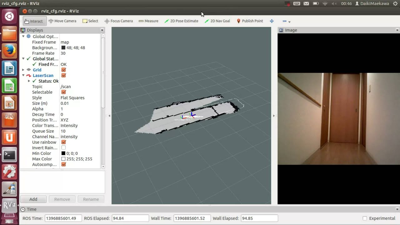 Odometry free hector slam with Xtion - YouTube