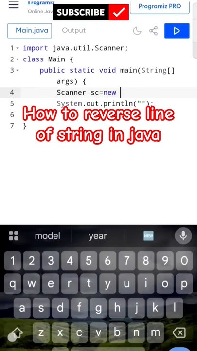 Java code how to reverse a line of string | freshers | learning | interview |preparation ...