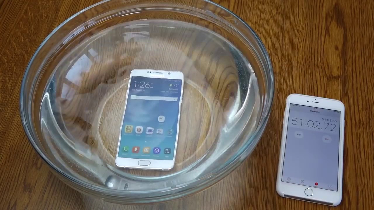 Samsung Galaxy Note 5 WATER TEST! Don't drop your Note 5 in WATER! A ...