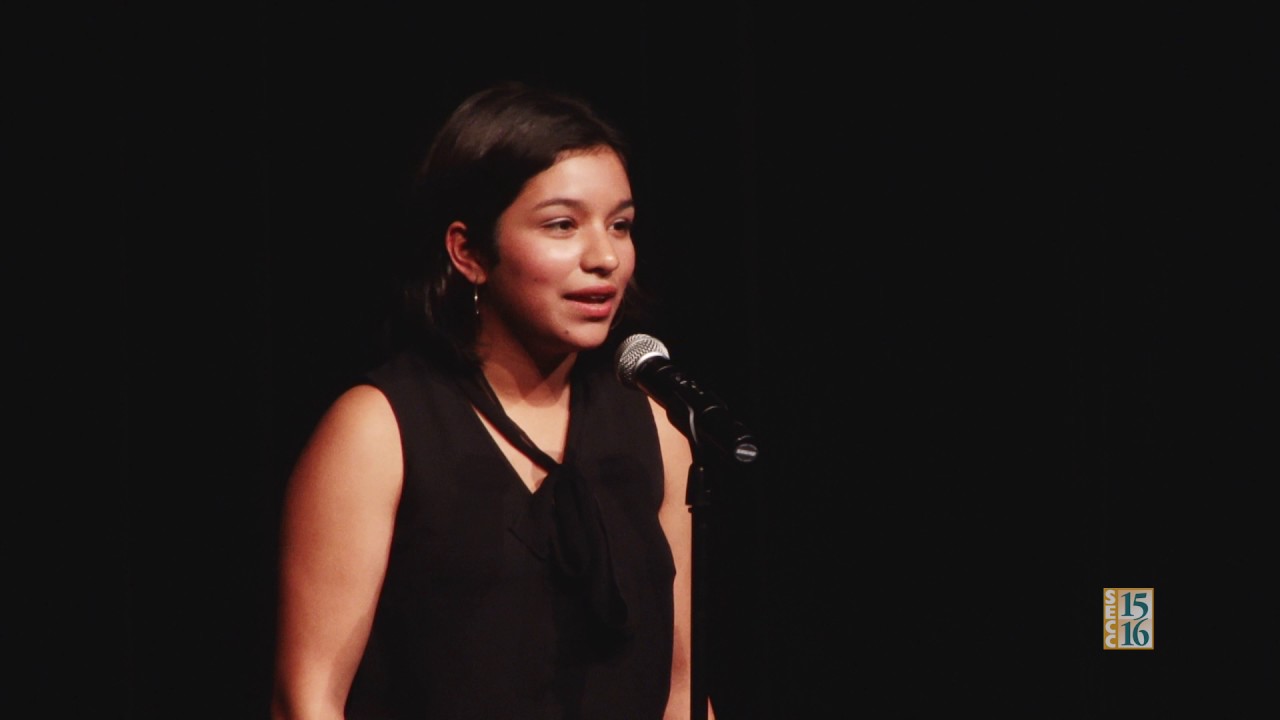 Poetry Out Loud 2017: Maya Diaz-Villalta (Round 1) - YouTube