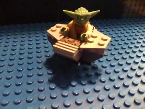 how to make a lego starwars hover chair for yoda - YouTube