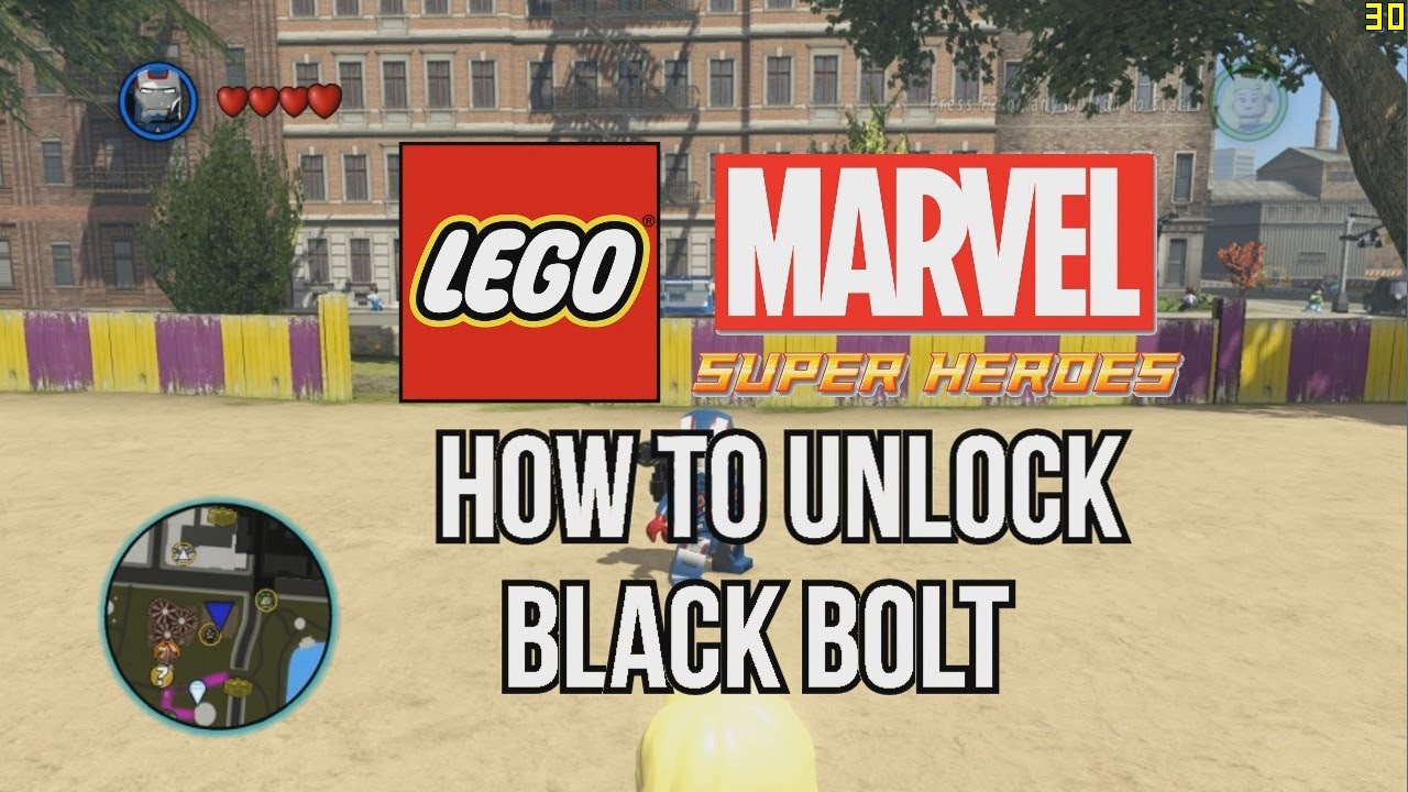 How to Unlock Black Bolt - LEGO Marvel Super Heroes - YouTube