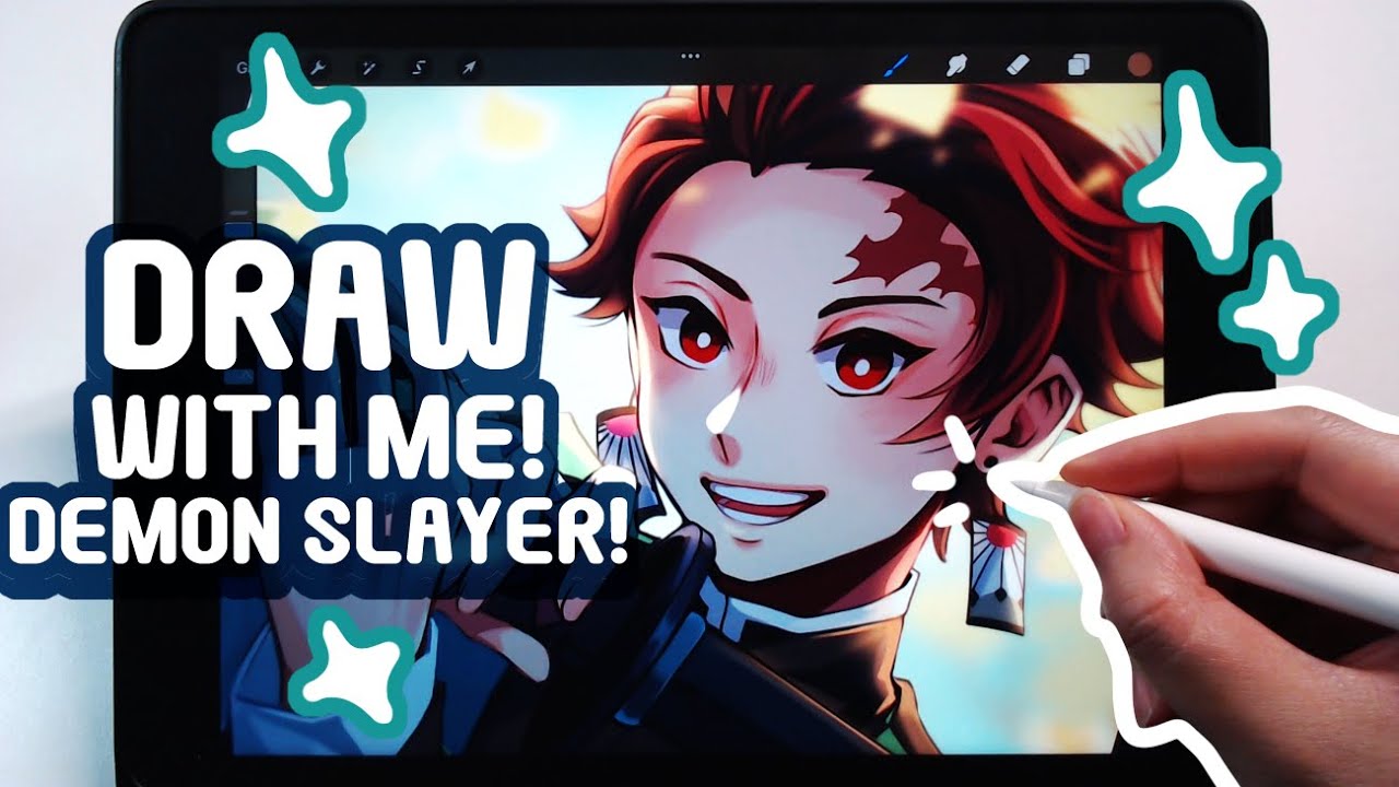 Draw With Me! 3 Demon Slayer Characters! - YouTube