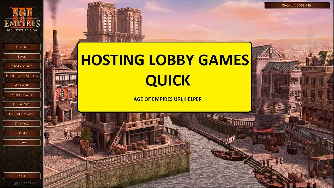 Age of Empires 3 Definitiv Edition- Hosting Lobby Games Quick and easy ...