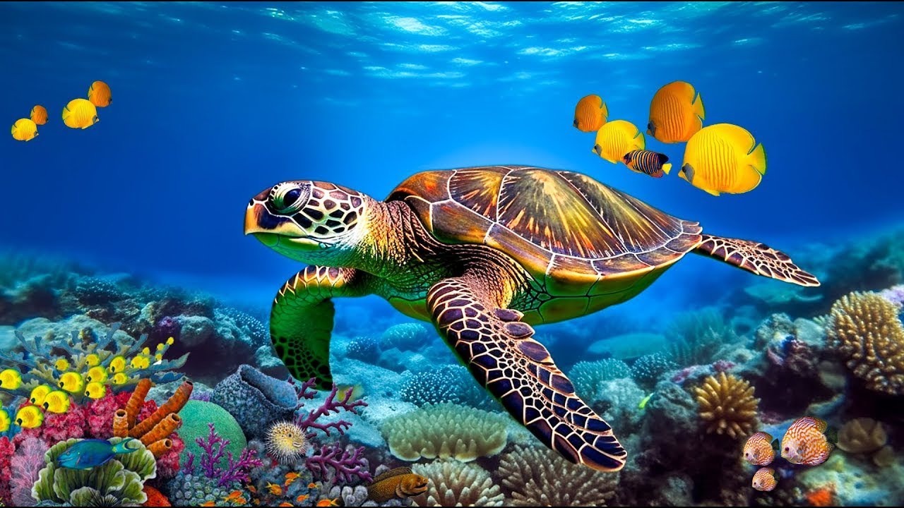 Ocean 4K - Sea Animals for Relaxation, Beautiful Coral Reef Fish in ...