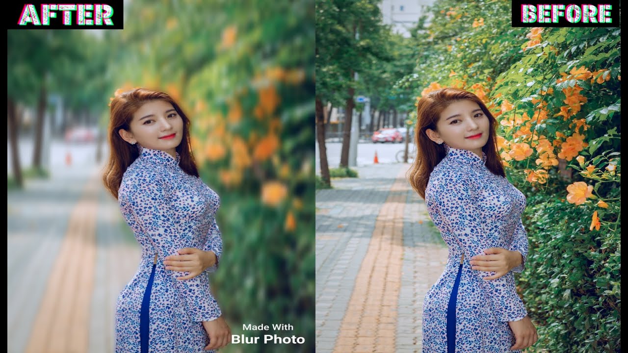 How to blur photo background | Royal editing lab - YouTube