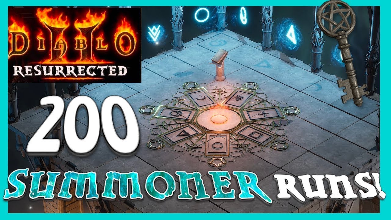 WHERE ARE THE KEYS!? - 200 Summoner Runs - Diablo 2 Resurrected - YouTube