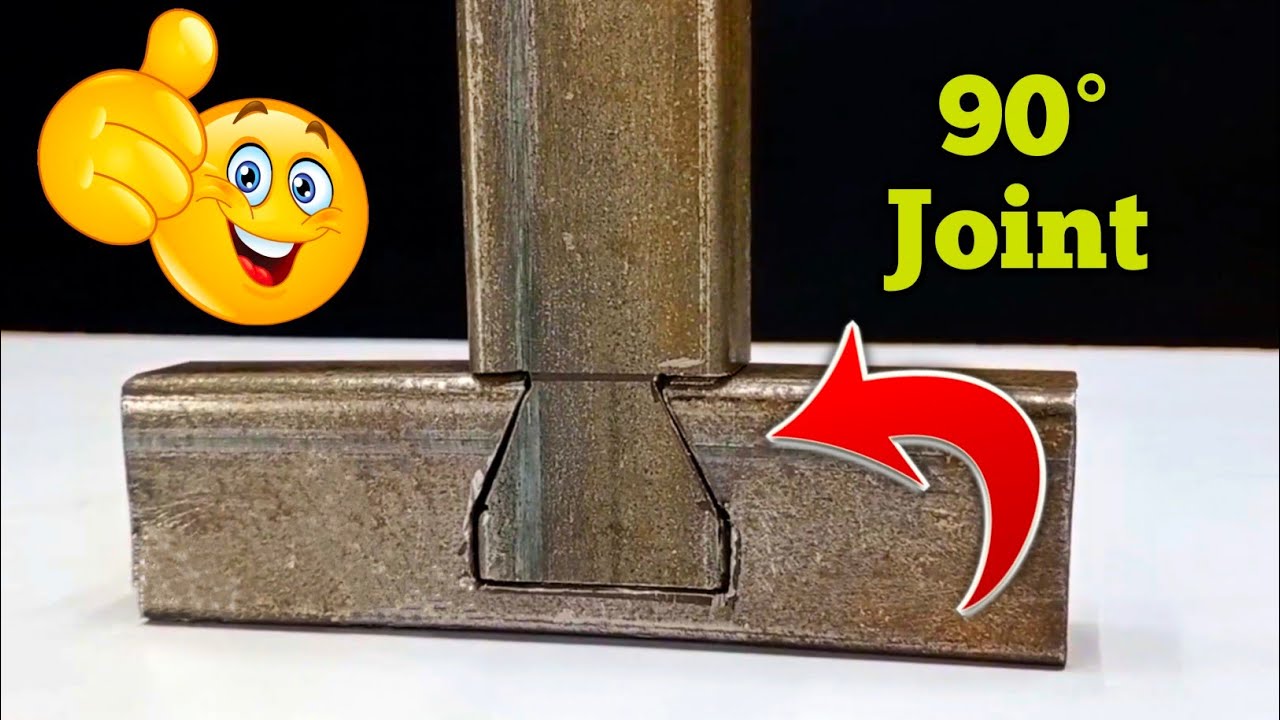 How To Joint a Square Tube at 90° Angle - YouTube