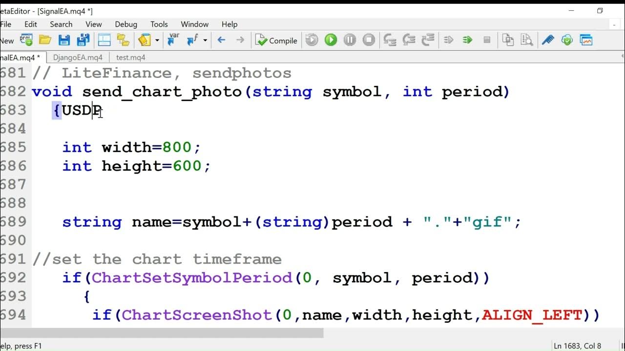MQL4 MQL5 Course: An Important video on Debugging-What happened when I typed wrong symbol? - YouTube