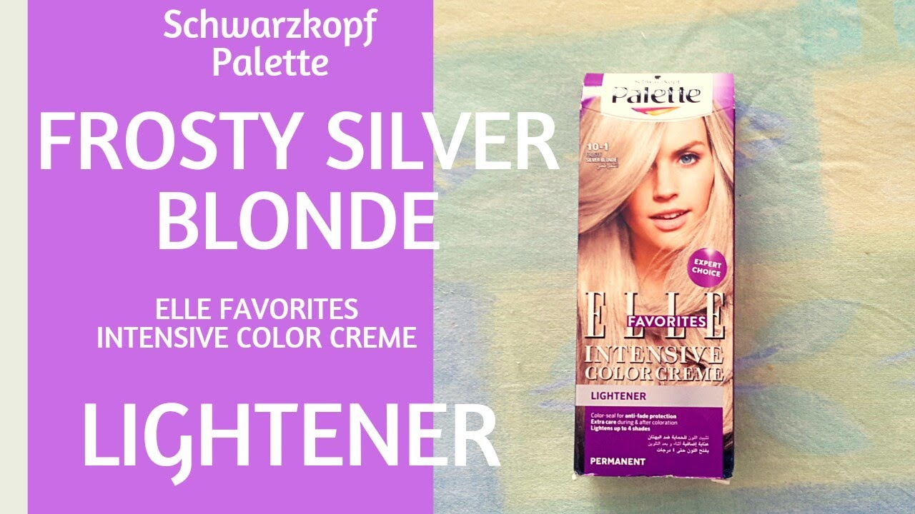 Schwartzkopf Palette Frosty Silver Blonde Hair Lightener Application ...