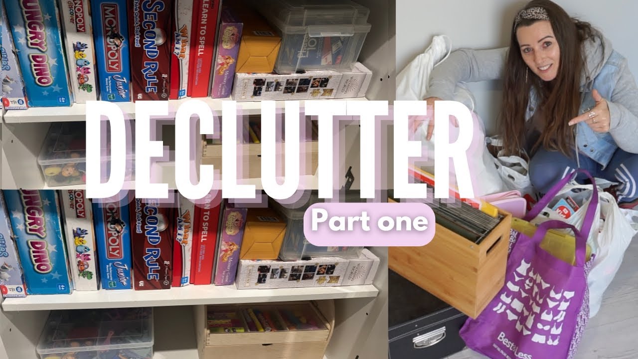 Full house declutter, clean and organise with me part one - YouTube