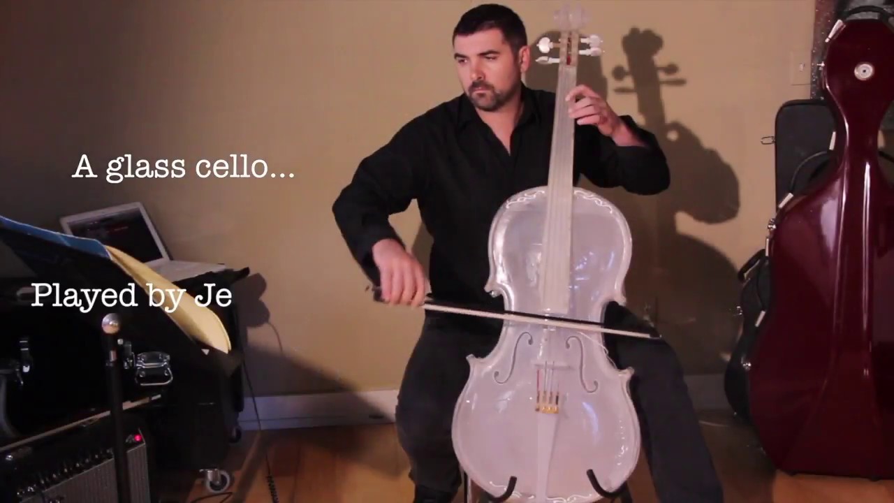 Glass cello made by Gary Word - YouTube