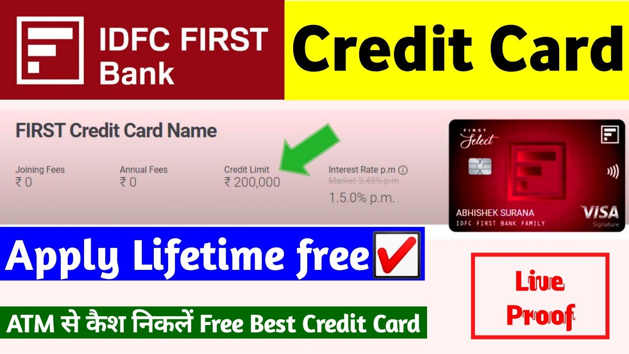 IDFC bank credit card kaise apply kare | IDFC first bank credit card ...