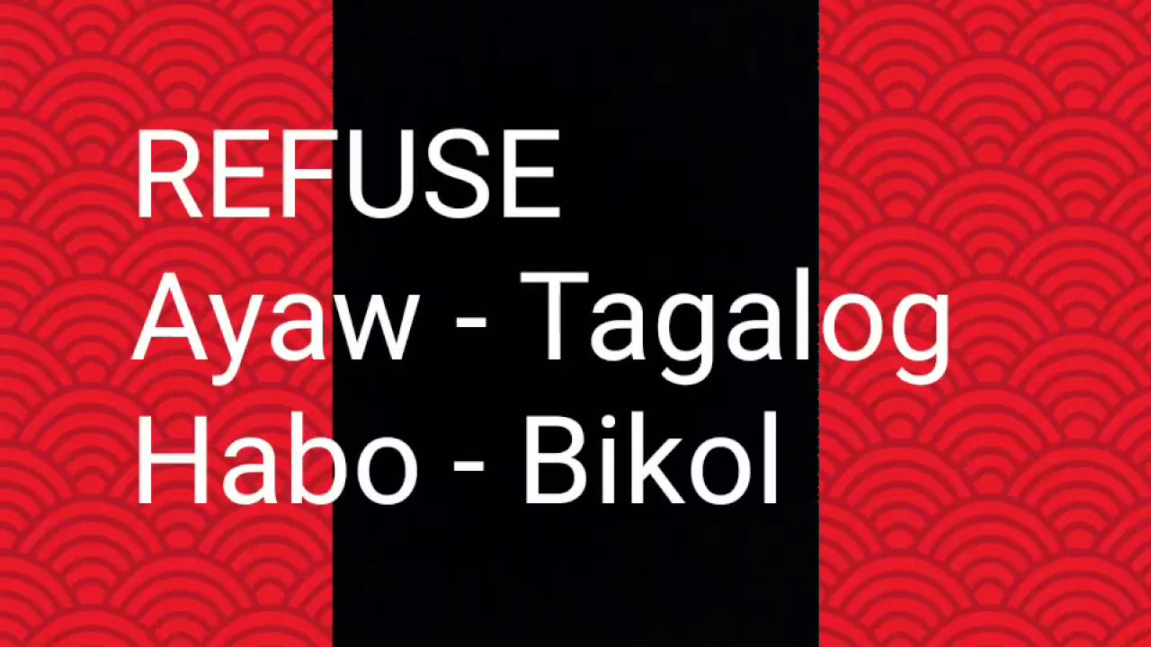 Most IMPORTANT words (English - Tagalog - Bikol TRANSLATIONS #7) - YouTube