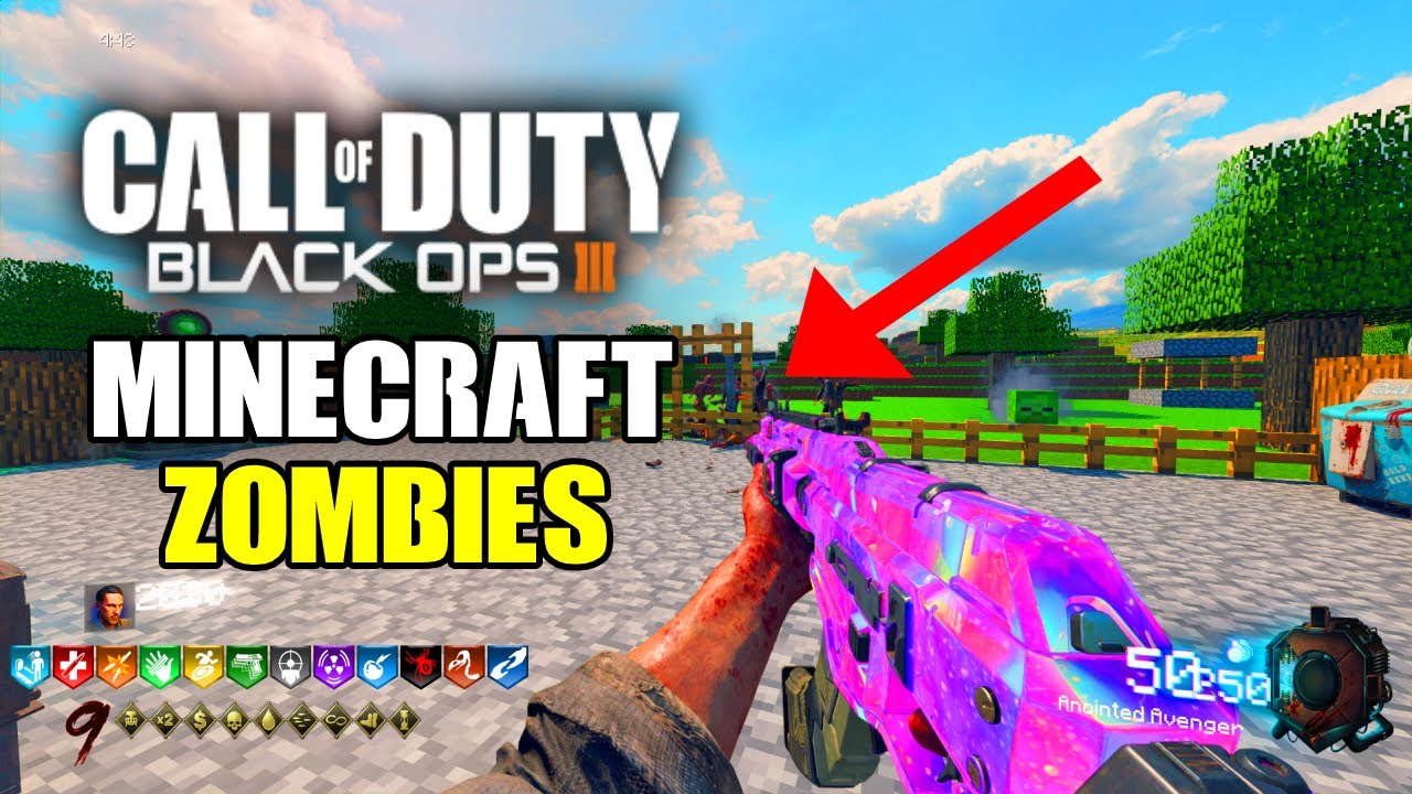 ONE WINDOW CHALLENGE MINECRAFT ZOMBIES (black ops 3 custom maps) - YouTube