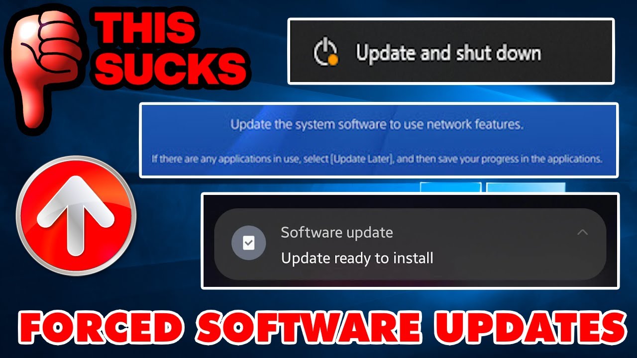 You Know What Sucks: Forced Software Updates - YouTube