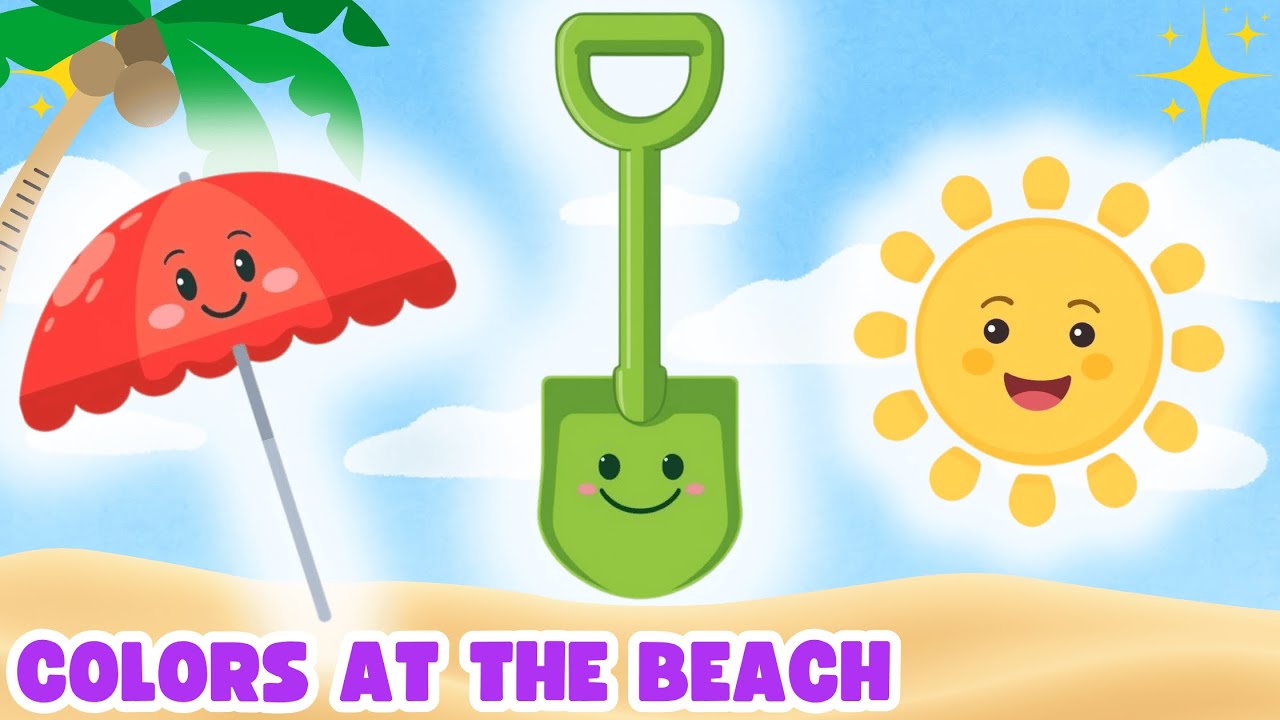 Colors at the Beach 🏖️🎨 – Educational Video for Kids - YouTube