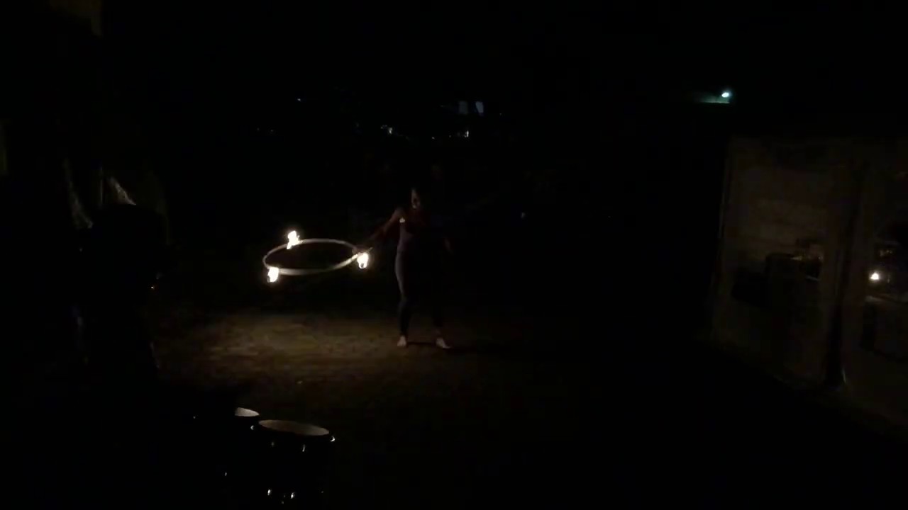 Fire Hoop Dance with Live Band | Cuba Libre - YouTube
