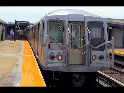 ᴴᴰ R40-R42-R38-R34-R16 Museum "H" Train Passing Broad Channel - YouTube