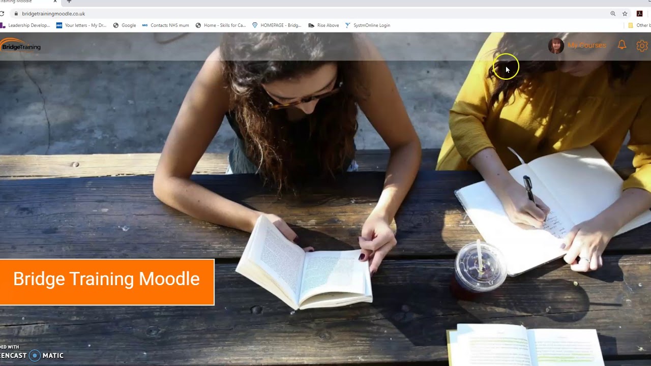 How to log into Bridge Training Moodle - YouTube