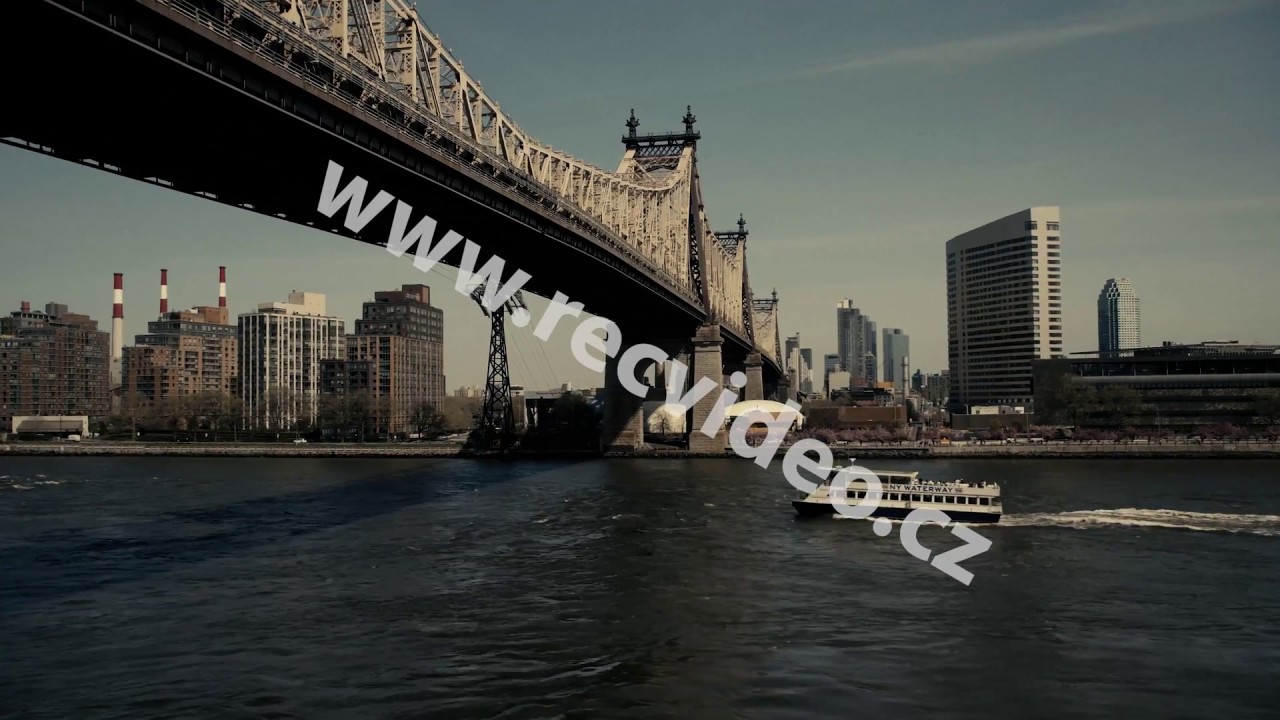 USA - New York - Manhattan - cestování - 4K - doprava - lanovka - taxi ...
