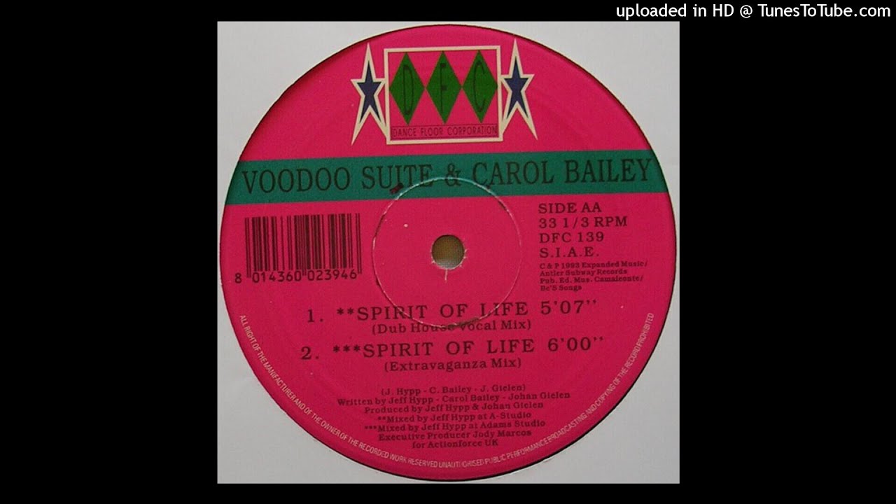 Voodoo Suite And Carol Bailey | Spirit Of Life (Dub House Instrumental ...