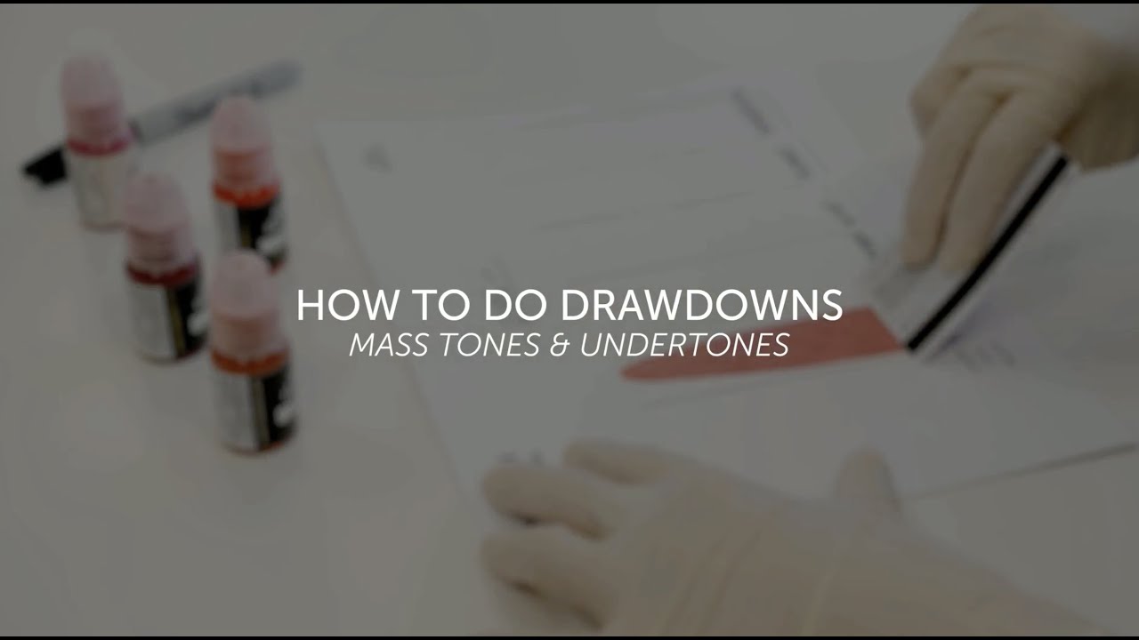 How to Do Pigment Drawdowns - Mass Tones & Undertones - YouTube