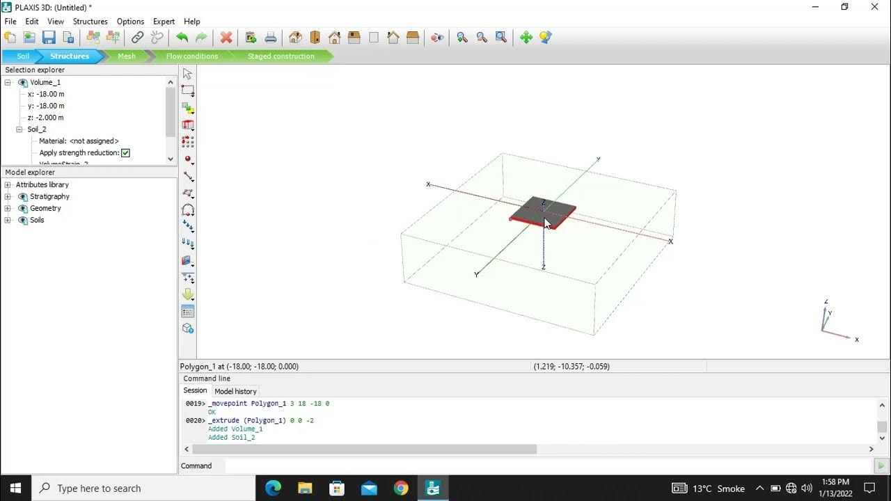 Introduction to PlAXIS 3D and Simple Tutorials by Suliman - YouTube