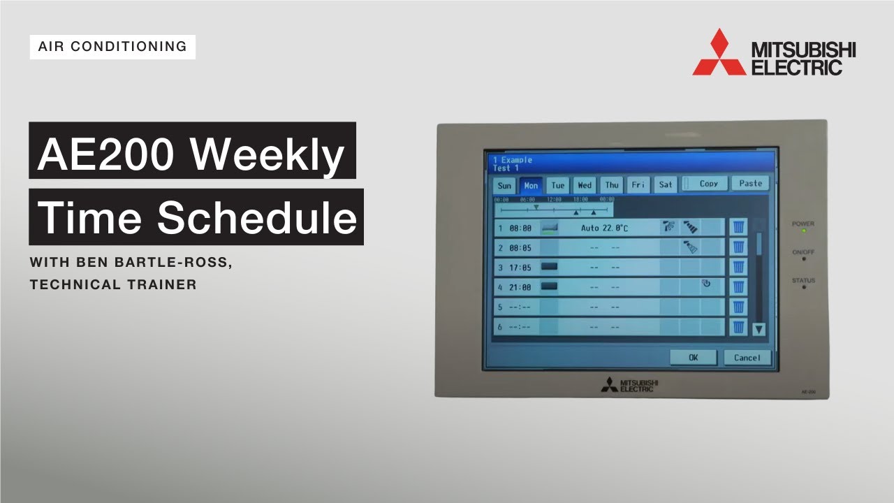 AE200 weekly time schedule - YouTube