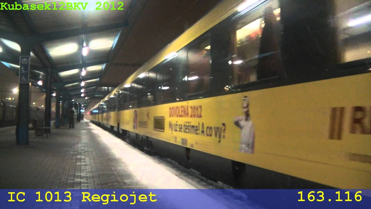 IC 1013 "RegioJet" Třinec, 20.1.2012 - YouTube