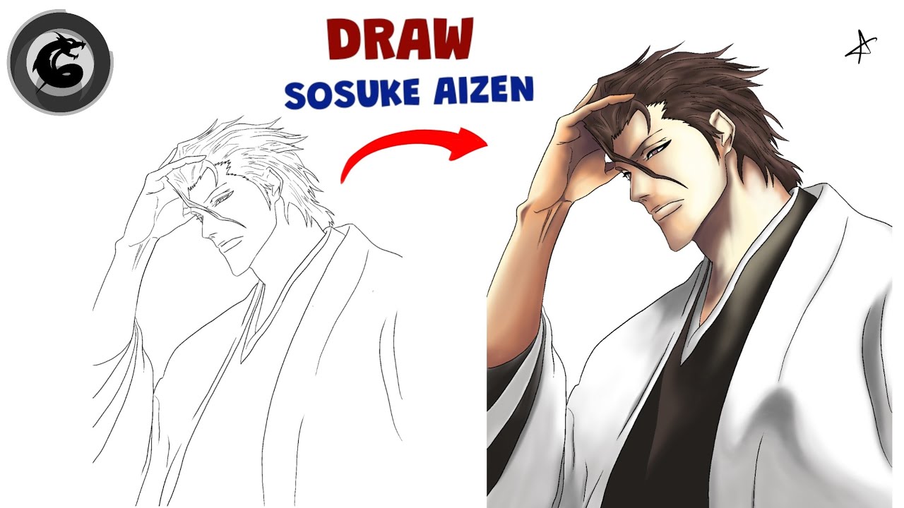 How to Draw Sosuke Aizen | Bleach | Anime Art | Timelapse - YouTube