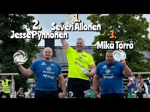 Suomen Vahvin Mies/Nainen -kisat 2024: Severi Allonen voitti Mika ...