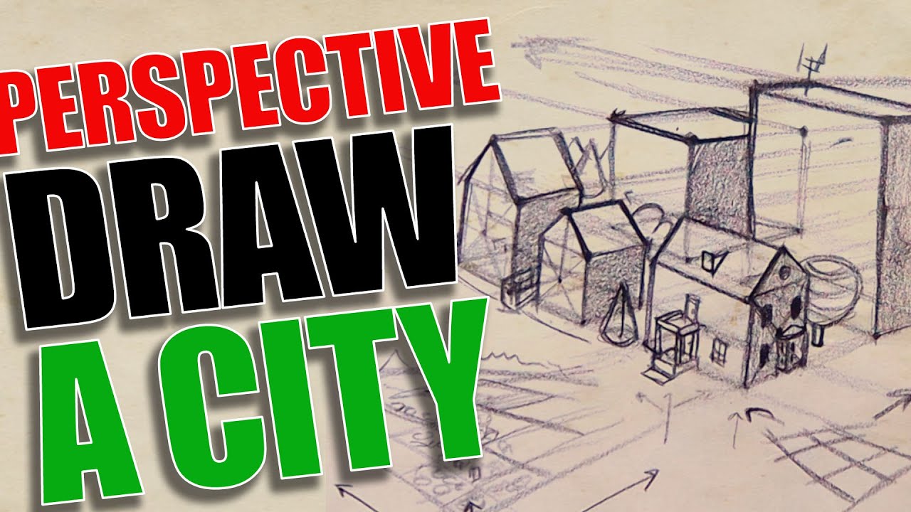 How to Draw a Neighborhood in Perspective (Step-by-Step for Beginners ...