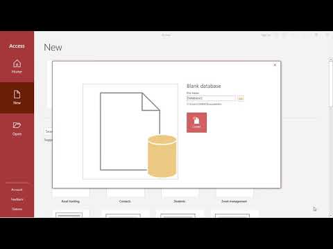 Membuat Database Baru dengan Microsoft Access - YouTube