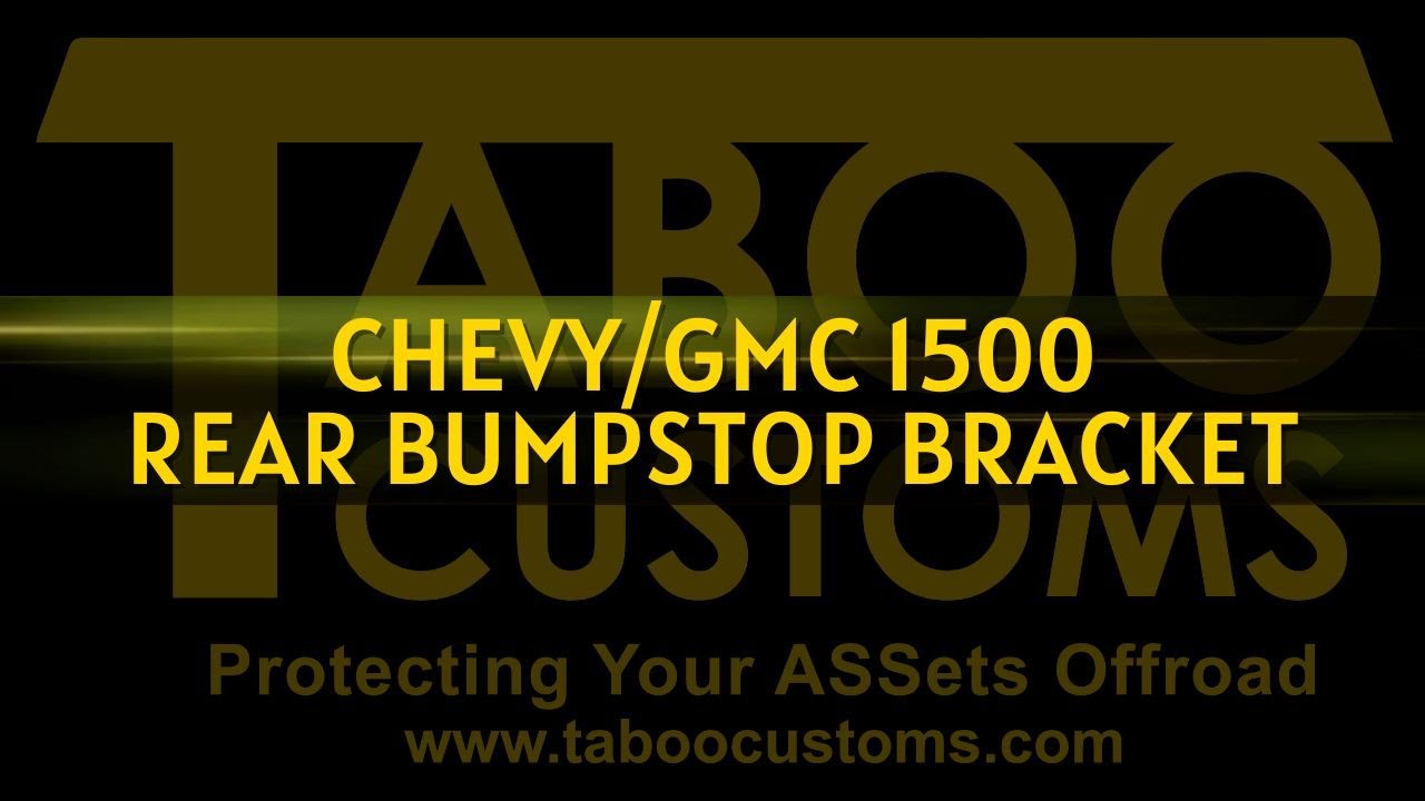 Rear Bump Stop Bracket Replacement Kit - 07-14 Chevy/GMC Pickup - YouTube