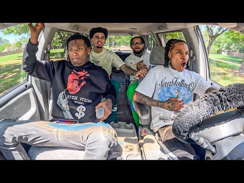 CHANGING MY PERSONALITIES AT EVERY RED LIGHT IN FRONT OF THE GANG!