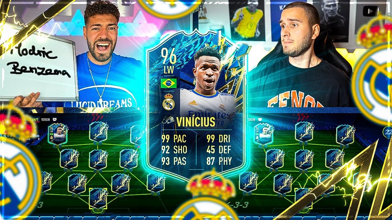 FIFA 22: VINICIUS JR TOTS Squad Builder Battle 🔥🔥 IamTabak vs Wakez ...