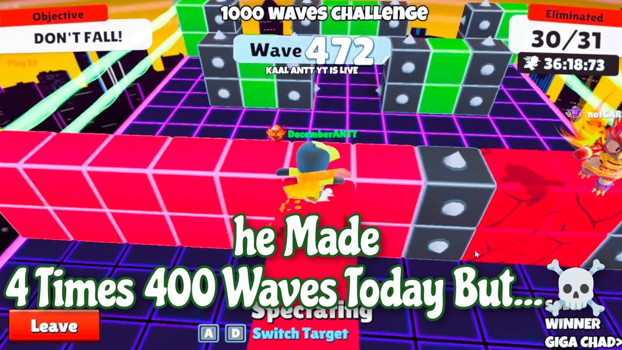He Made 4 Times 400 Waves Today But...☠️ #stumbleguys - YouTube