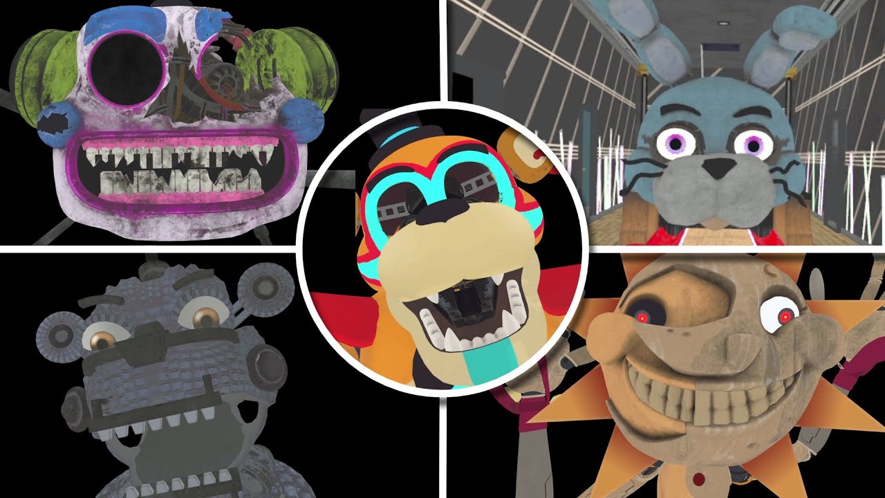 FNAF: Help Wanted 2 - All Bright Mode Jumpscare (Behind The Scenes ...
